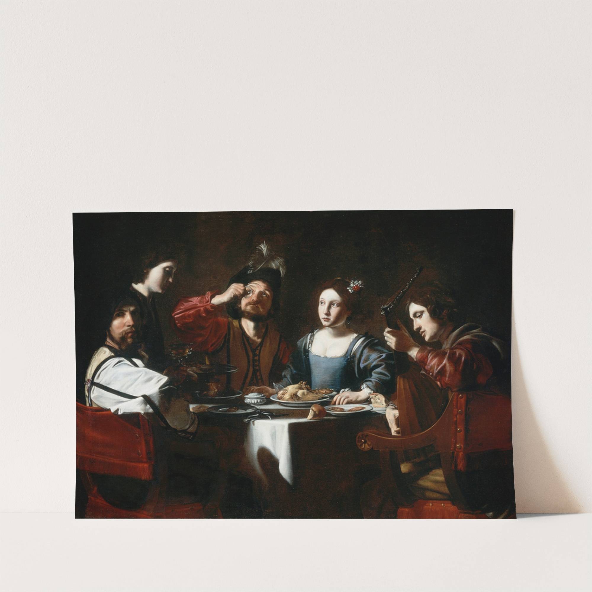 Banquet Scene with a Lute Player (c.1625) – ArtworkCulture