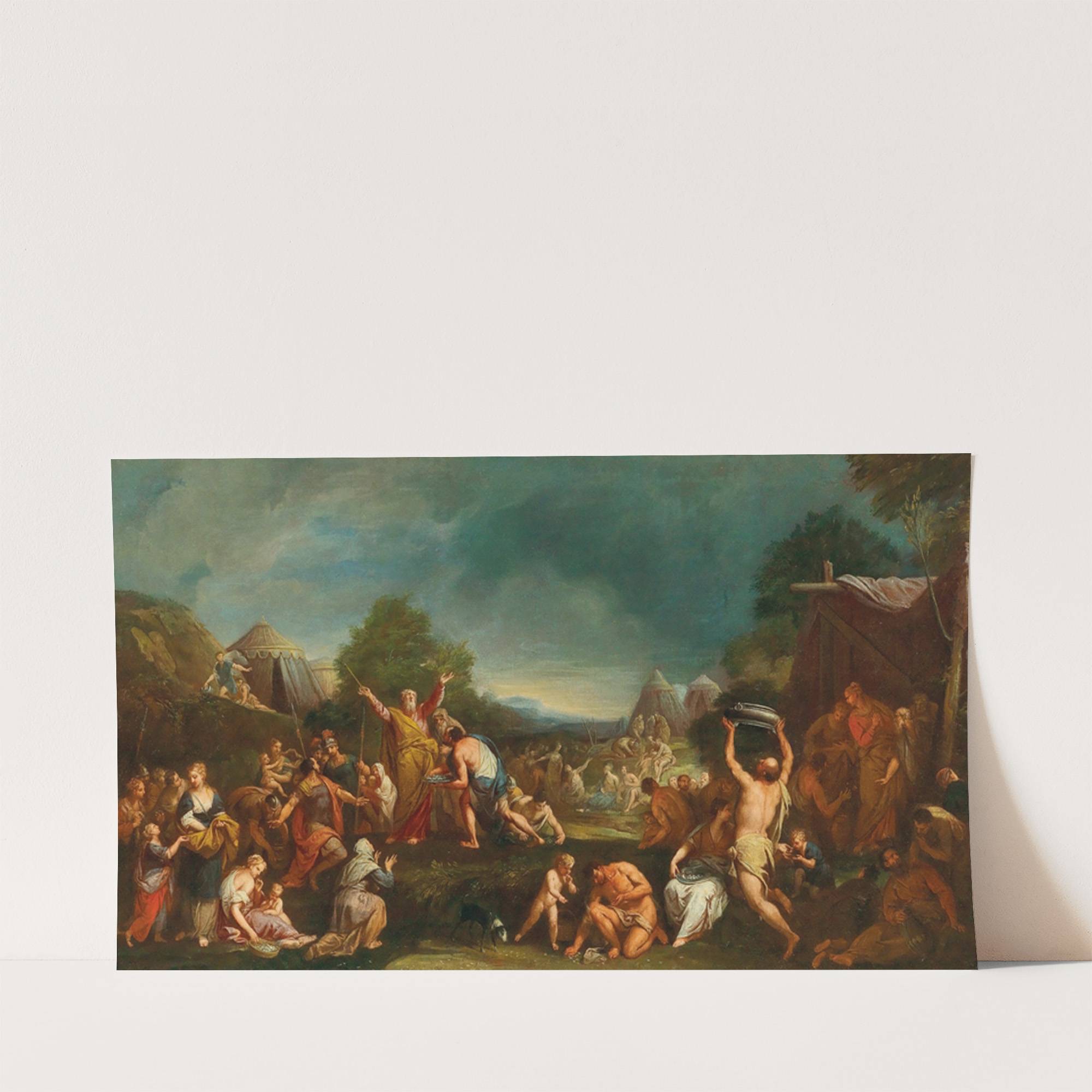 Moses and the Gathering of the Manna by the Israelites – ArtworkCulture