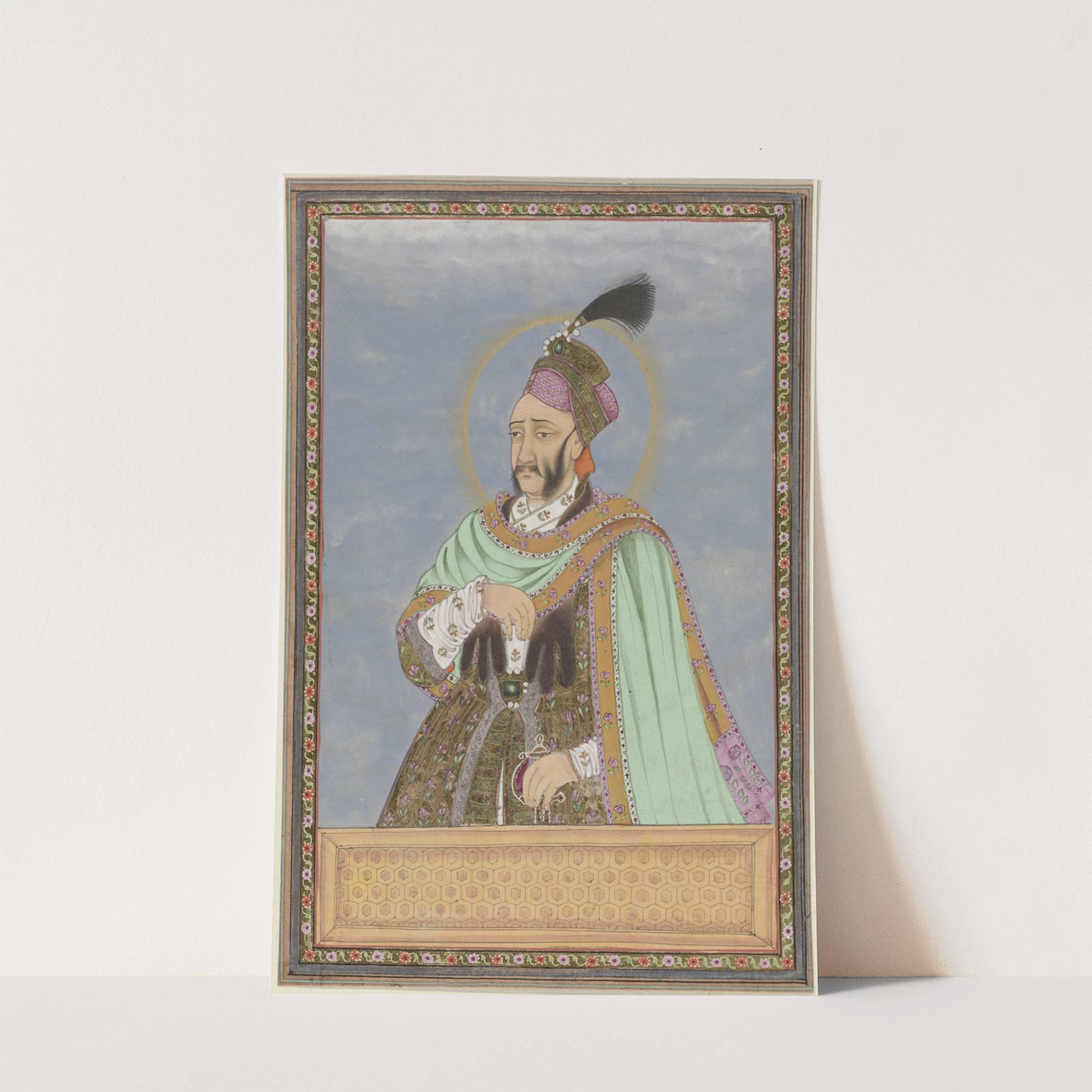Portret van Sultan Abdullah, zoon van Sultan Muhammad-Quli na zijn vad ...